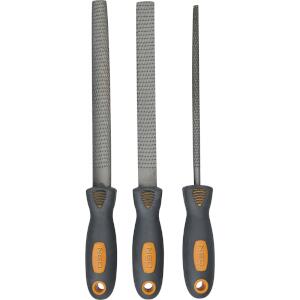 Wood Rasps, Set Of 3 Pcs, Flat, Half Round, Round, Two Material Handle ...