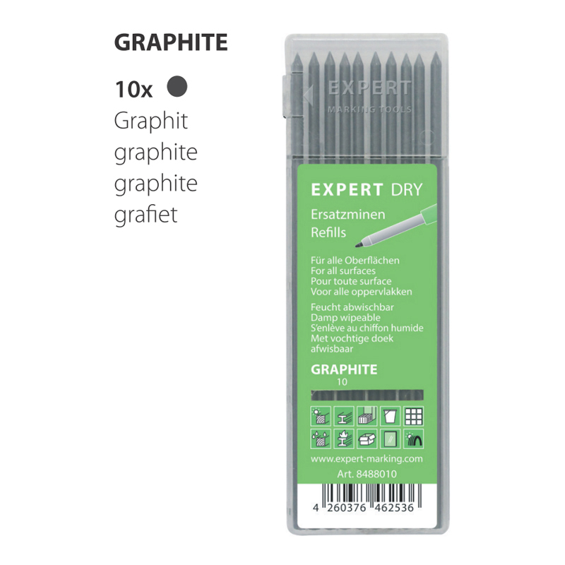 Expert Dry Refill Graphite Set 10 Pcs - ToolsMalta.com