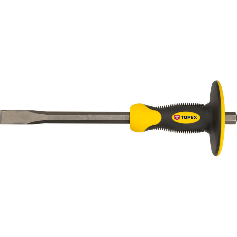 Cold Chisel With Guard, Crv Steel, Hexagonal Cross Section - ToolsMalta.com