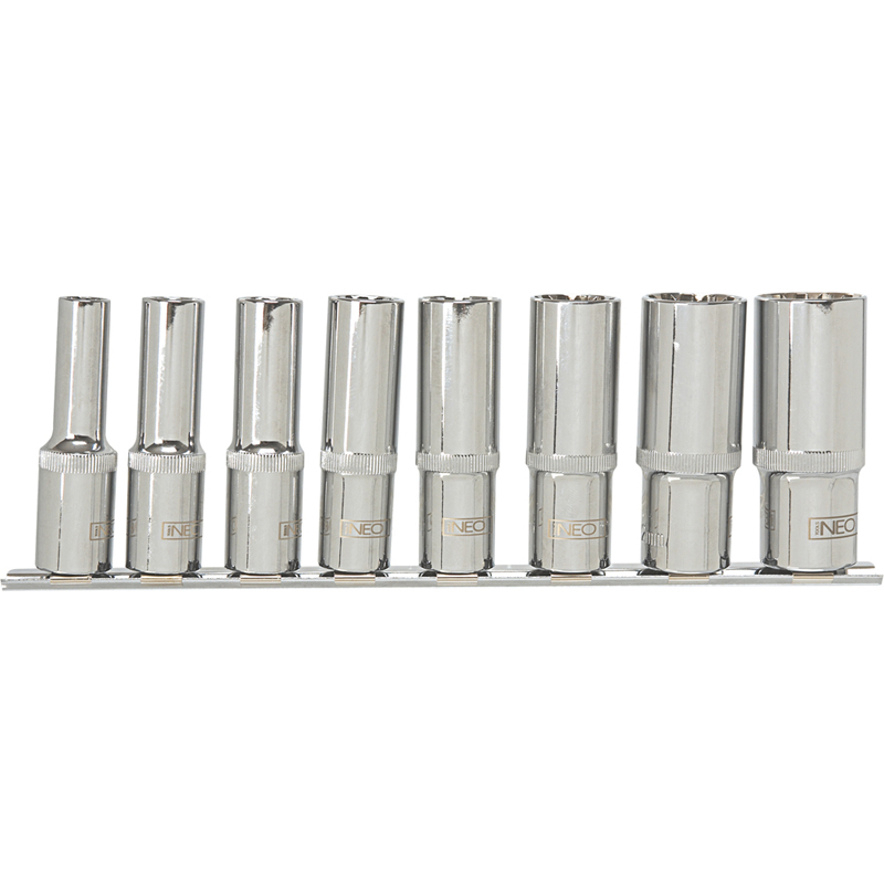 Long Spline Sockets, 1/2, Set Of 8 Pcs, Spherical Shape Fits To Bolt ...