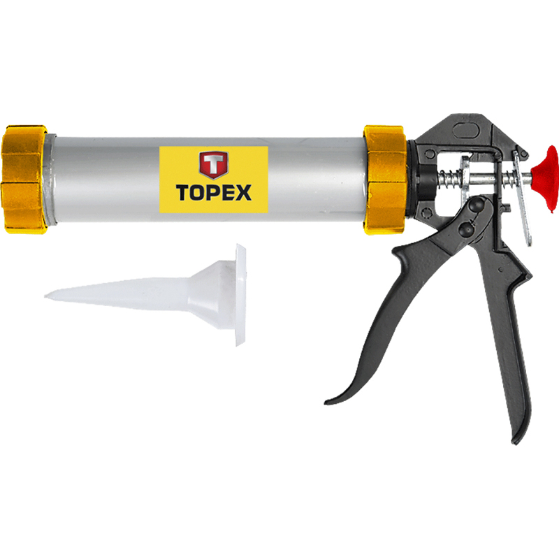 Caulking Gun, Steel Aluminum, Rotary Holder For Tube - ToolsMalta.com