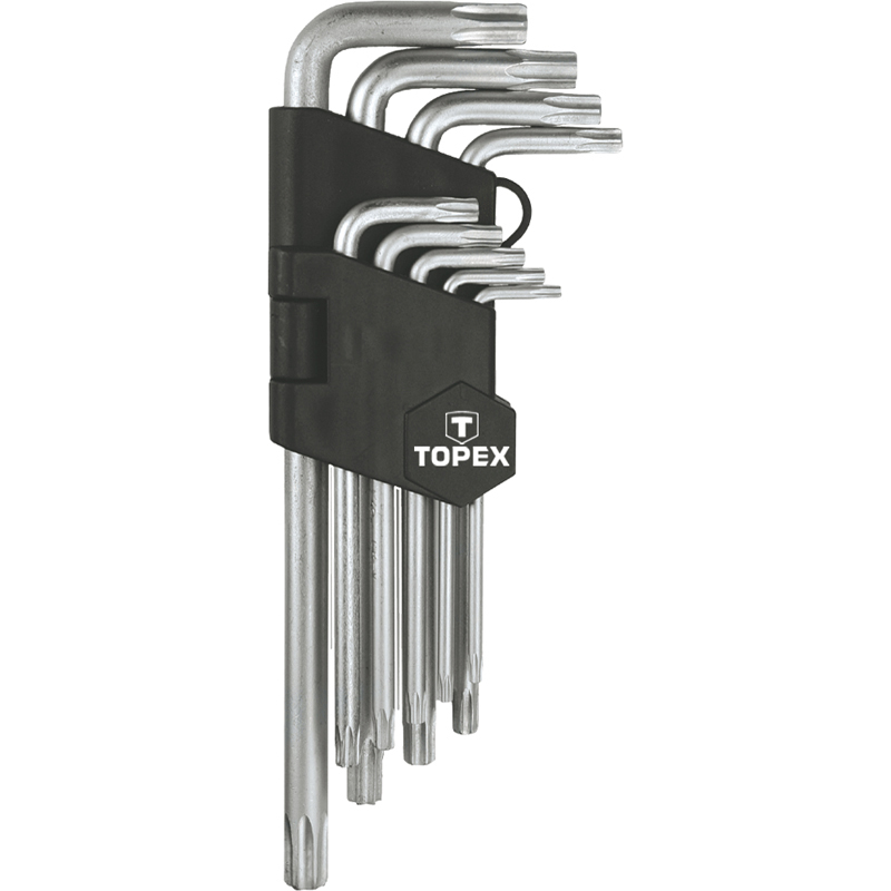 Torx Keys, T10–T50, Set Includes 9 Pcs, Long, Crv Steel, Sizes: T10 ...