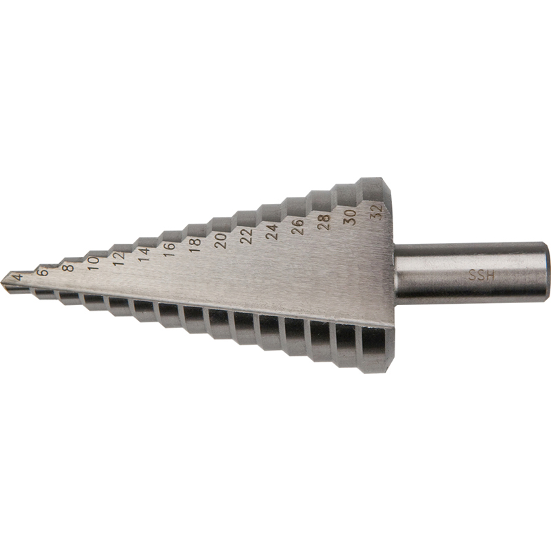 Hss Stepped Cone Drill, Stepped Every 2 Mm - ToolsMalta.com