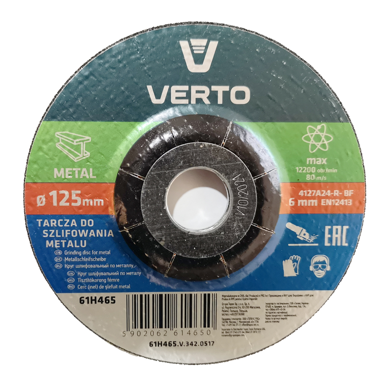 Metal Grinding Disc 125 Mm - ToolsMalta.com