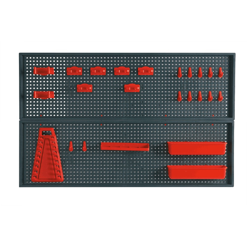 Perforated Tool Board, 2 Pcs, Dimensions 25 X 90 Cm, Holder For Flat Spanners, Screwdrivers, 2 ...