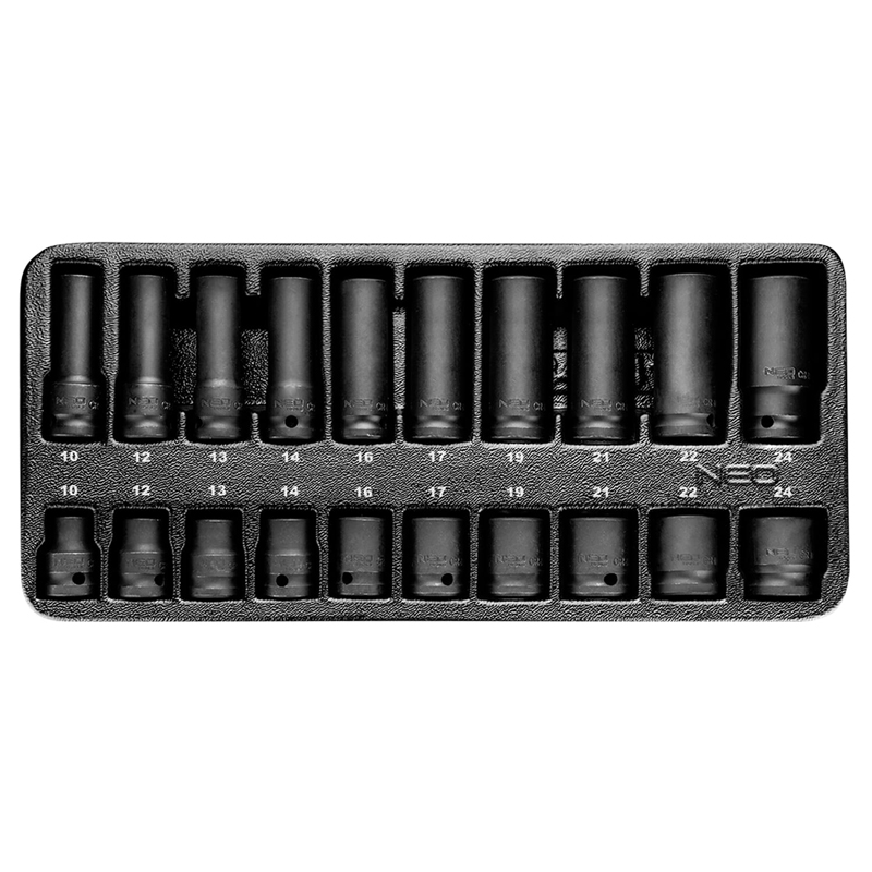 Impact Hexagonal Sockets, 1/2 In; Set Of 20 Pcs, Sizes: Length 38Mm ...