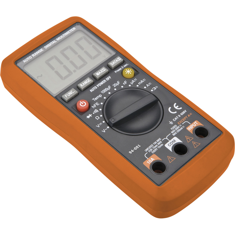 Digital Multimeter, Measurement Functions: Ac Voltage, Dc Voltage, Ac ...